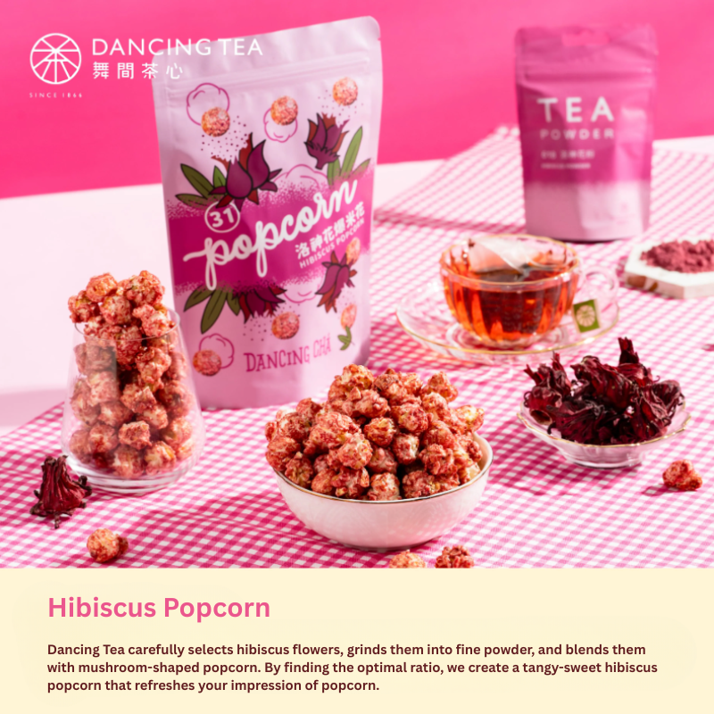 Dancing Cha Hibiscus Popcorn 60g